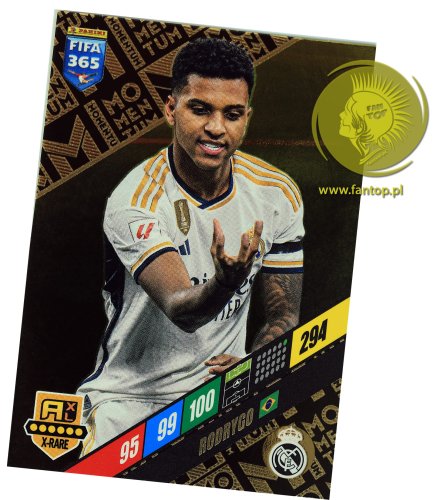 RODRYGO Real Madrid X-RARE Momentum card 2024 FIFA 365 fantop.pl