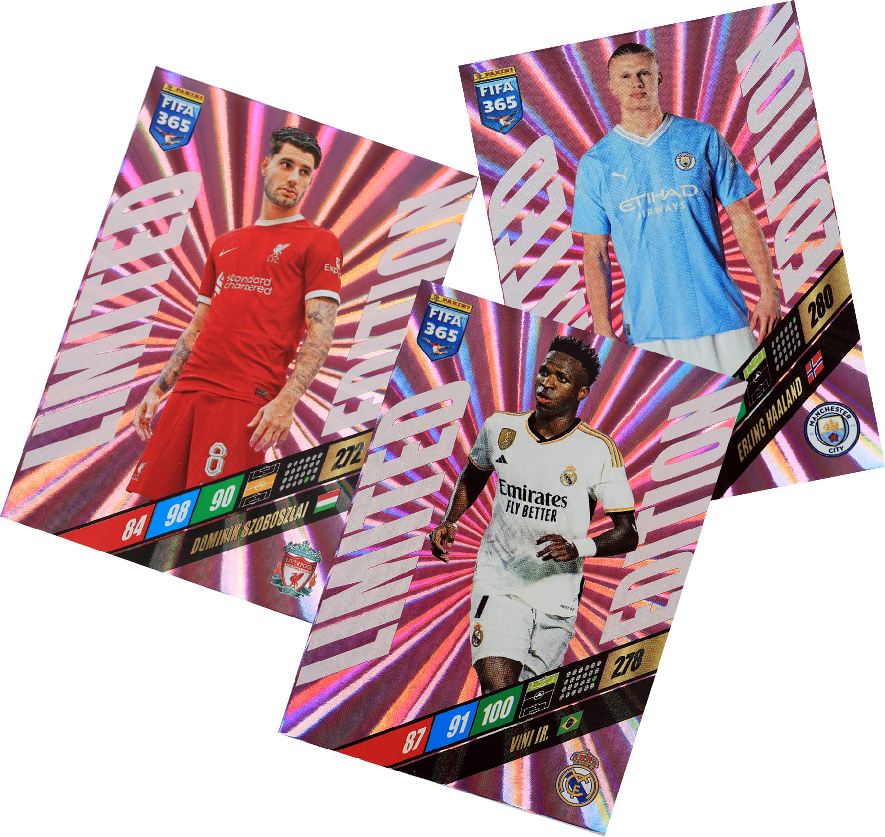 3 cards set Limited HAALAND VINI Jr. SZOBOSZLAI - FIFA 2024 fantop.pl