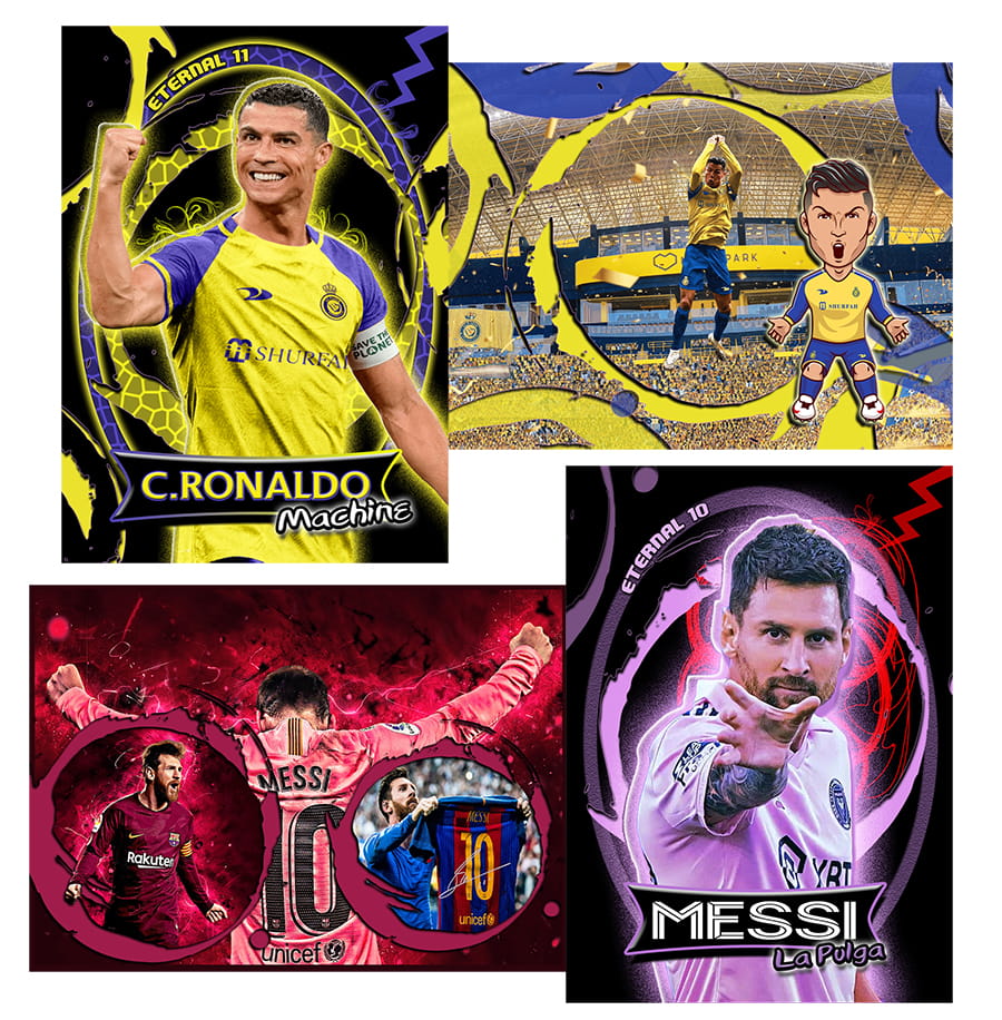 1 FIFA 2023 LIMITED ALBUM + 2 cards Eternal RONALDO + MESSI fantop.pl